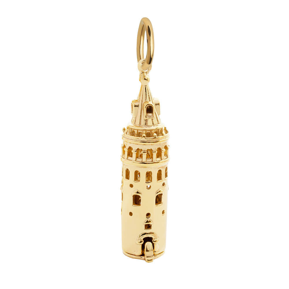 Galata Tower Istanbul Charm, Solid Gold – JET SET CANDY