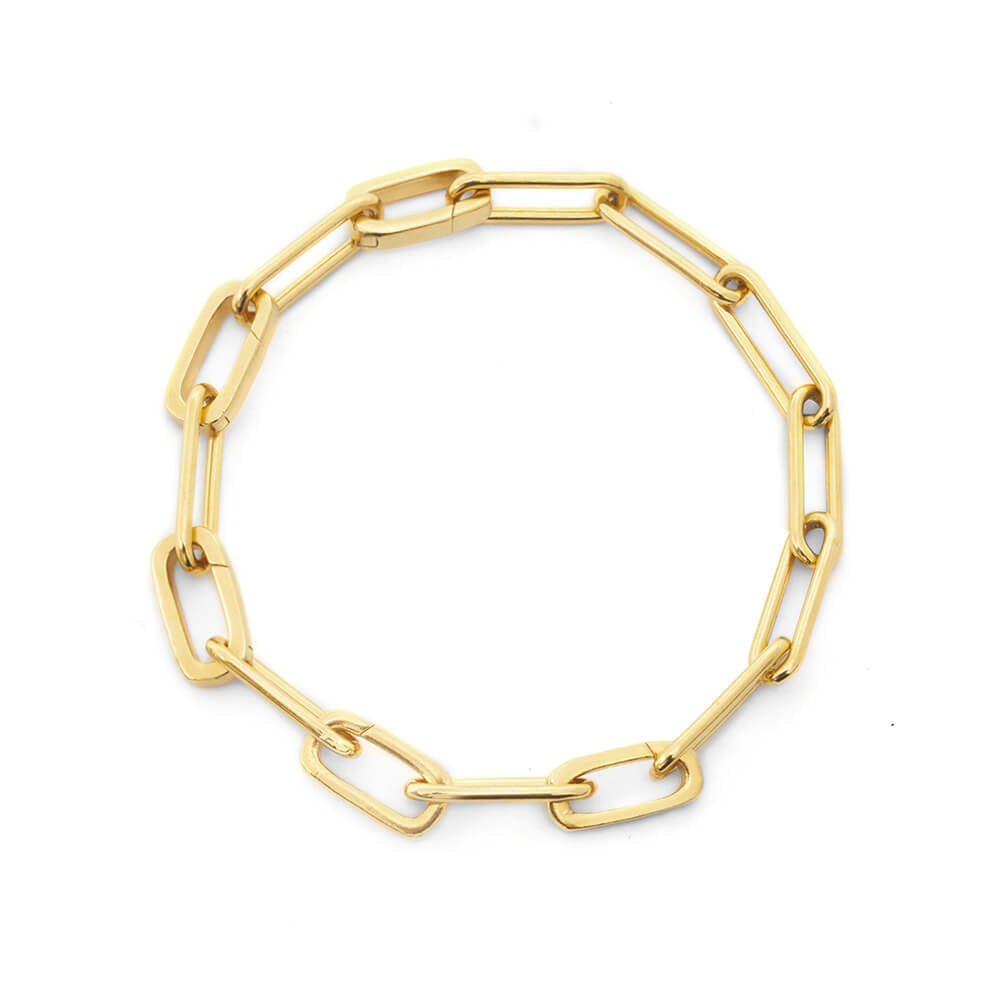 The Half Clip Charm Bracelet, Gold – JET SET CANDY