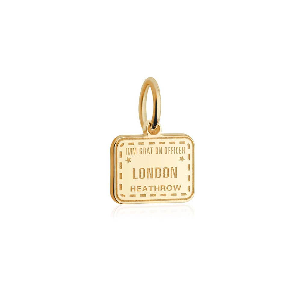 London Passport Stamp Charm – JET SET CANDY