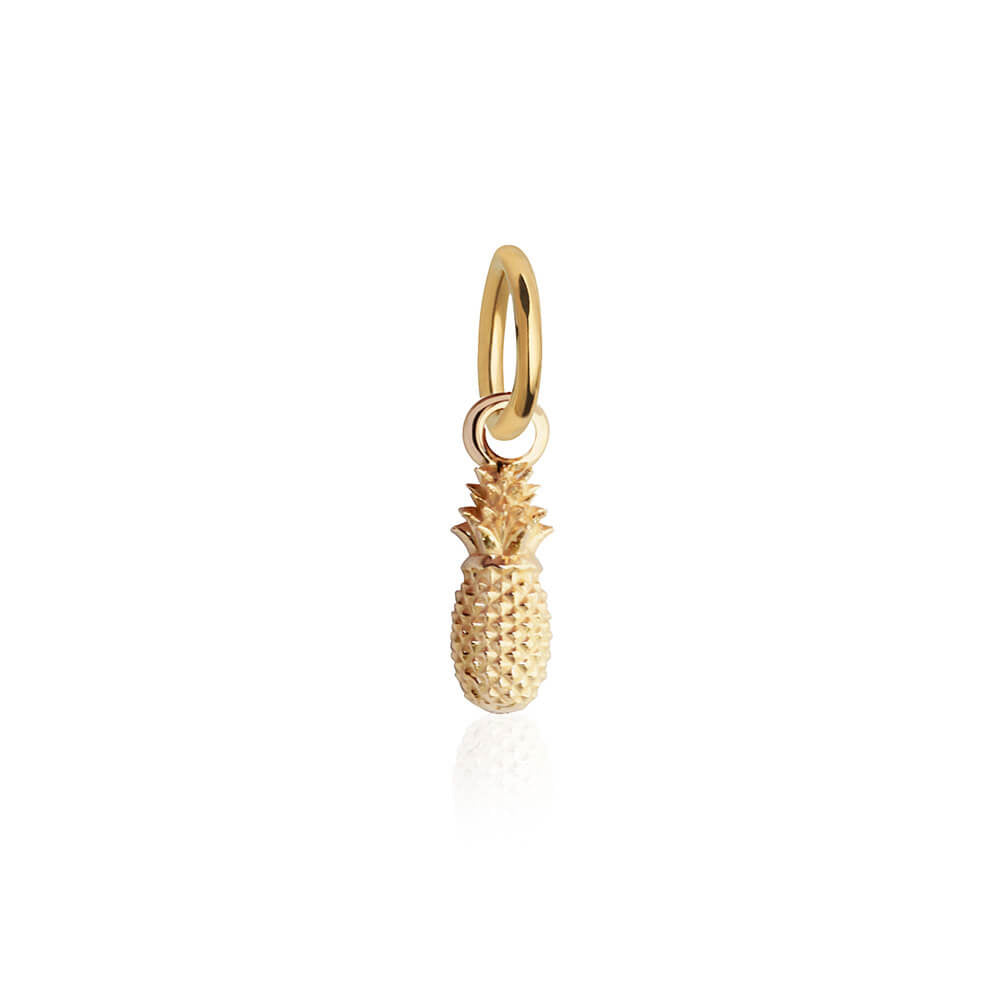 Pineapple Charm, Solid Gold Mini – JET SET CANDY