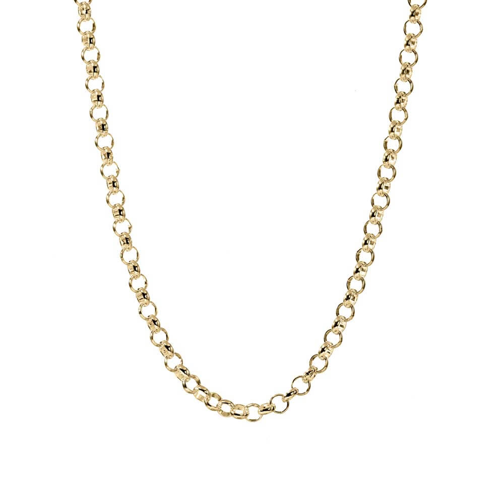 Gold Rolo Chain Necklace | 30" Rolo Chain | Gold Vermeil Chain – JET ...