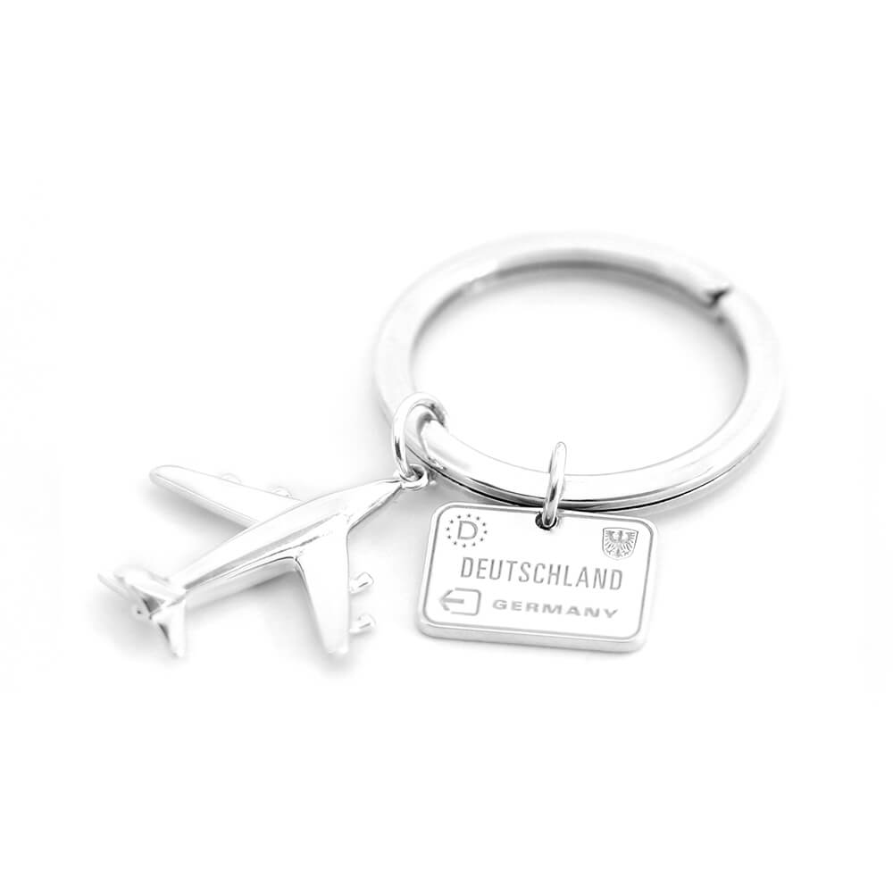 1 Passport Stamp Key Ring Bundle with Large Plane – JET SET CANDY