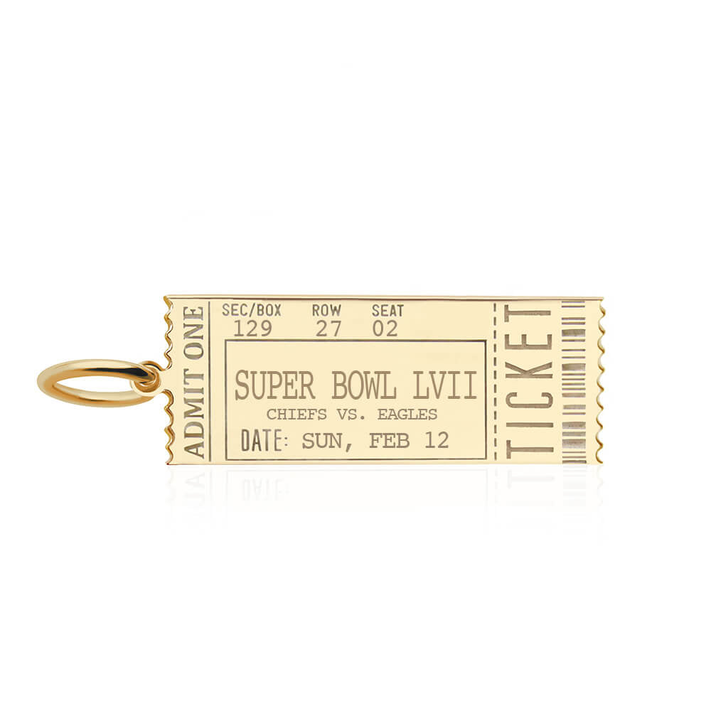 Event Ticket Customizable Charm Solid Gold – JET SET CANDY