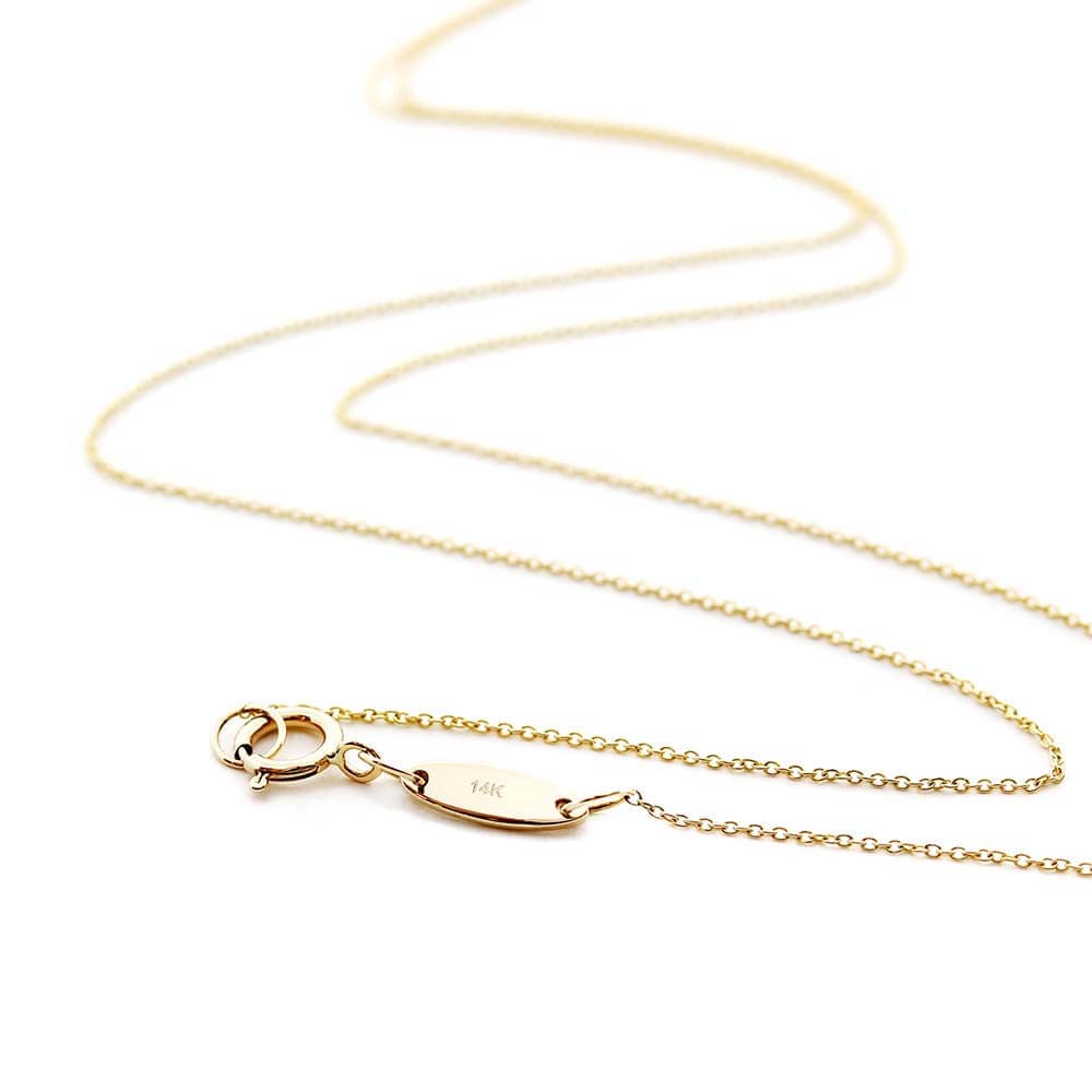 14K Solid Gold Cable Chain Necklace | 14" to 30" Adjustable Necklace ...